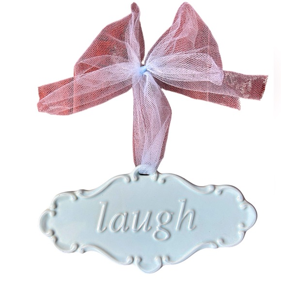 Accents | Porcelain Laugh Sign | Poshmark